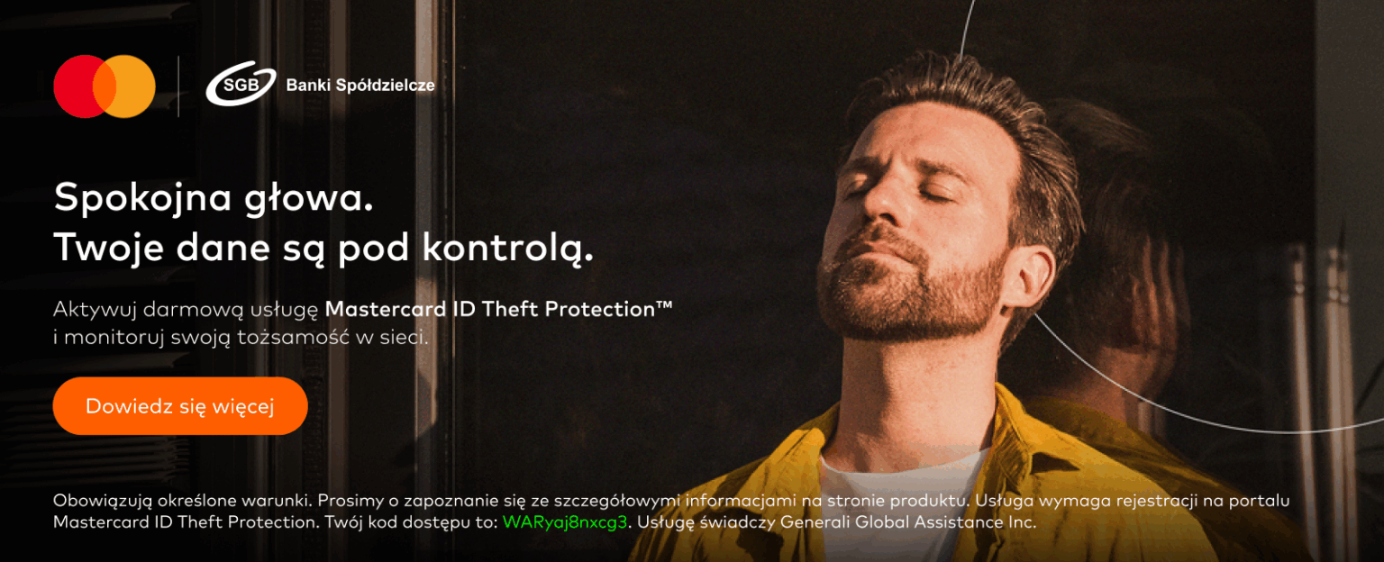 Monitoruj swoje dane w sieci 24/7 z Mastercard ID Theft ProtectionTM ...